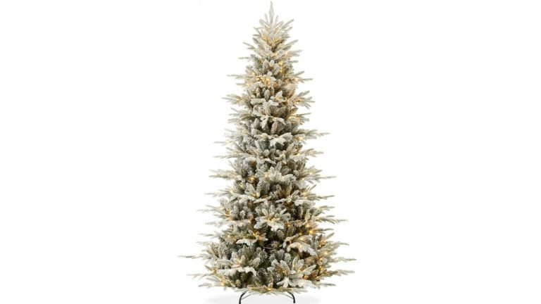 Best Pre Lit Flocked Artificial Christmas Tree: Ultimate Holiday Glow ...
